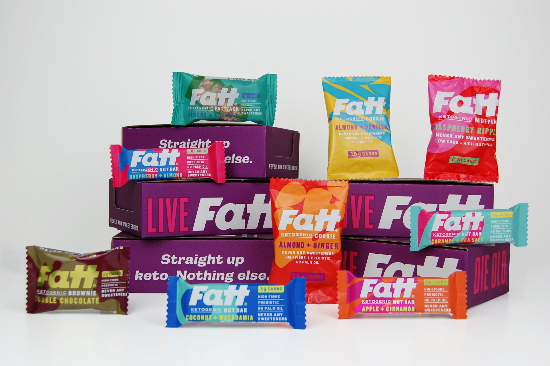 Delicious Keto Snacks | Never Any Sweeteners | Keto Bars & Cookies – Fatt